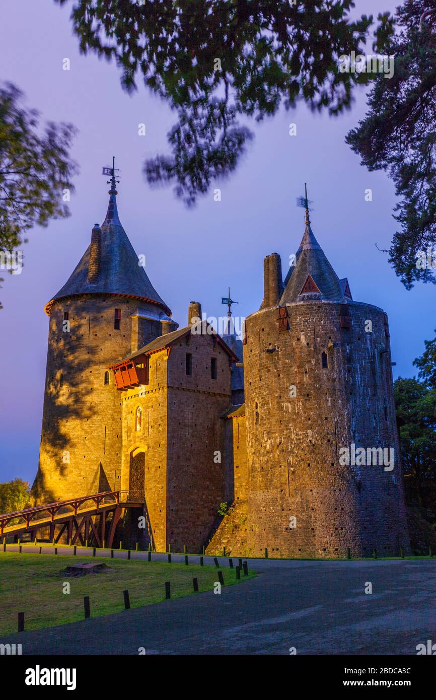 Castle Coch, Castell Coch, The Red Castle, Tongwynlais, Cardiff, Wales ...