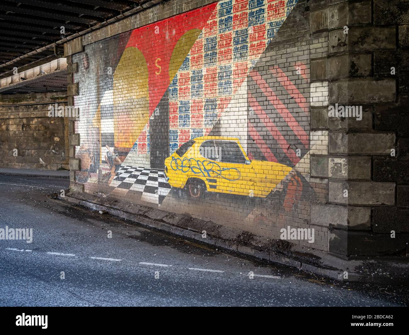 Abbeyhill Project mural Edinburgh Stock Photo - Alamy