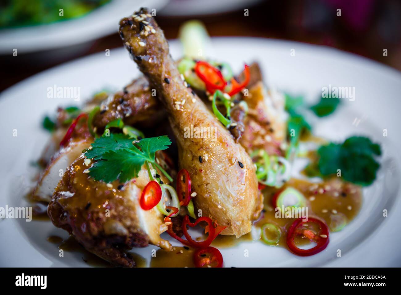Grilled chicken legs Stock Photo - Alamy