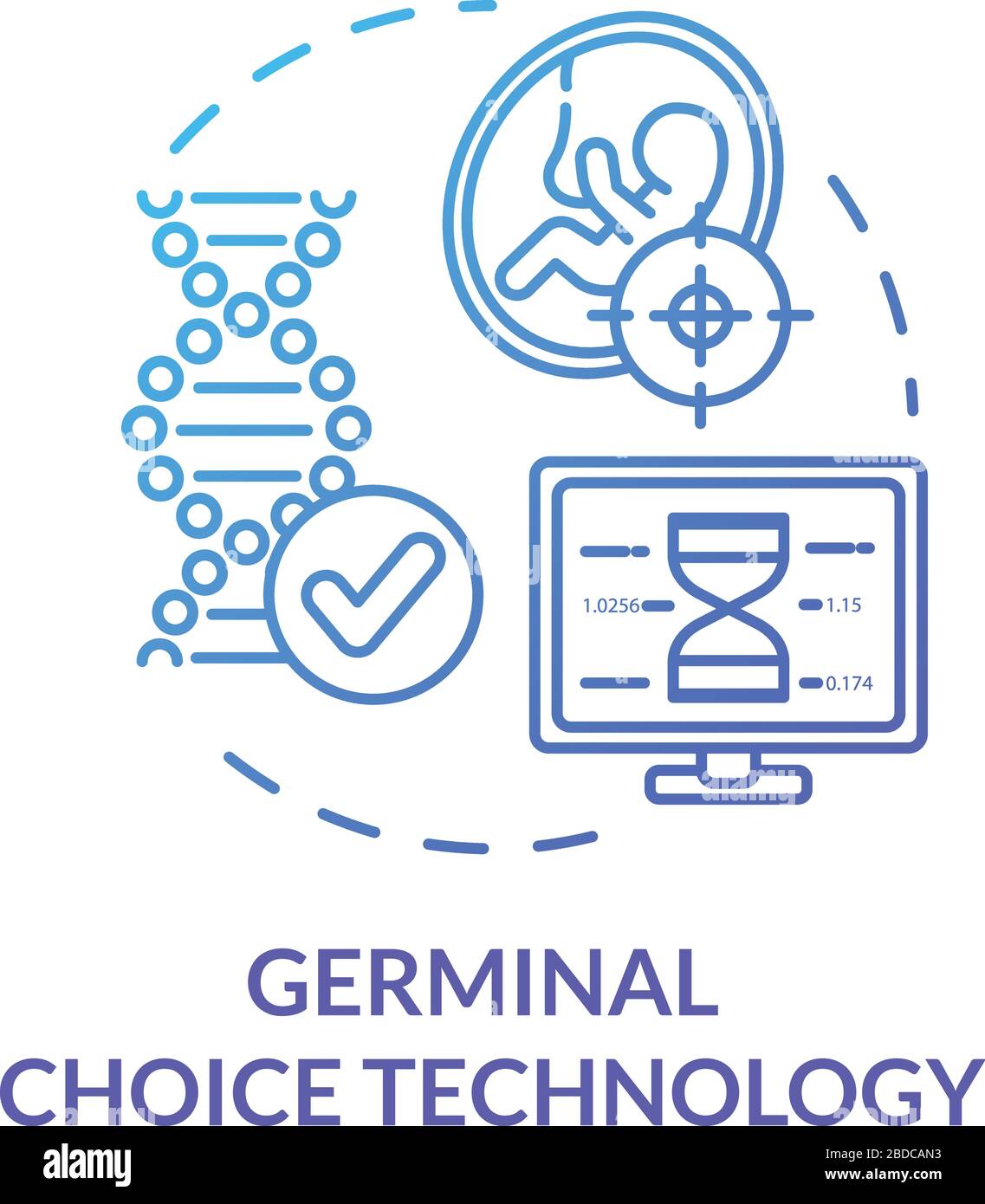 Genetic test embryo Stock Vector Images - Alamy