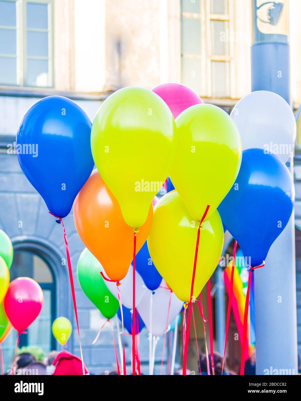 Balloons of all colors ready for the joy of children or to cheer up ...