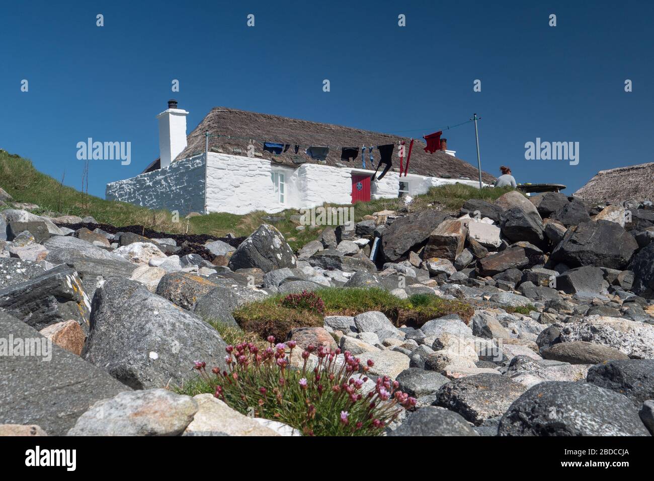 Gatliff Hebridean Trust Hostel on the island of Berneray. The Outer ...