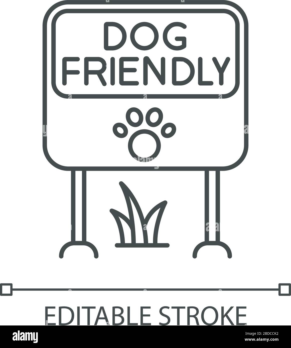 Dog friendly zone sign Stock Vector Images - Alamy