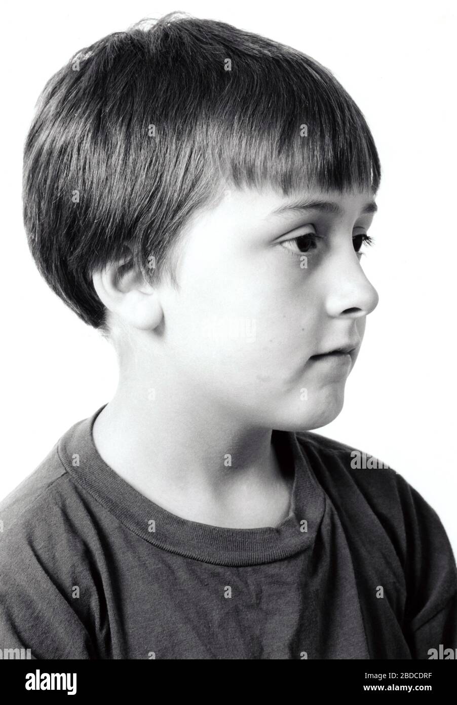 Studio portrait of boy UK 1990s Stock Photo - Alamy