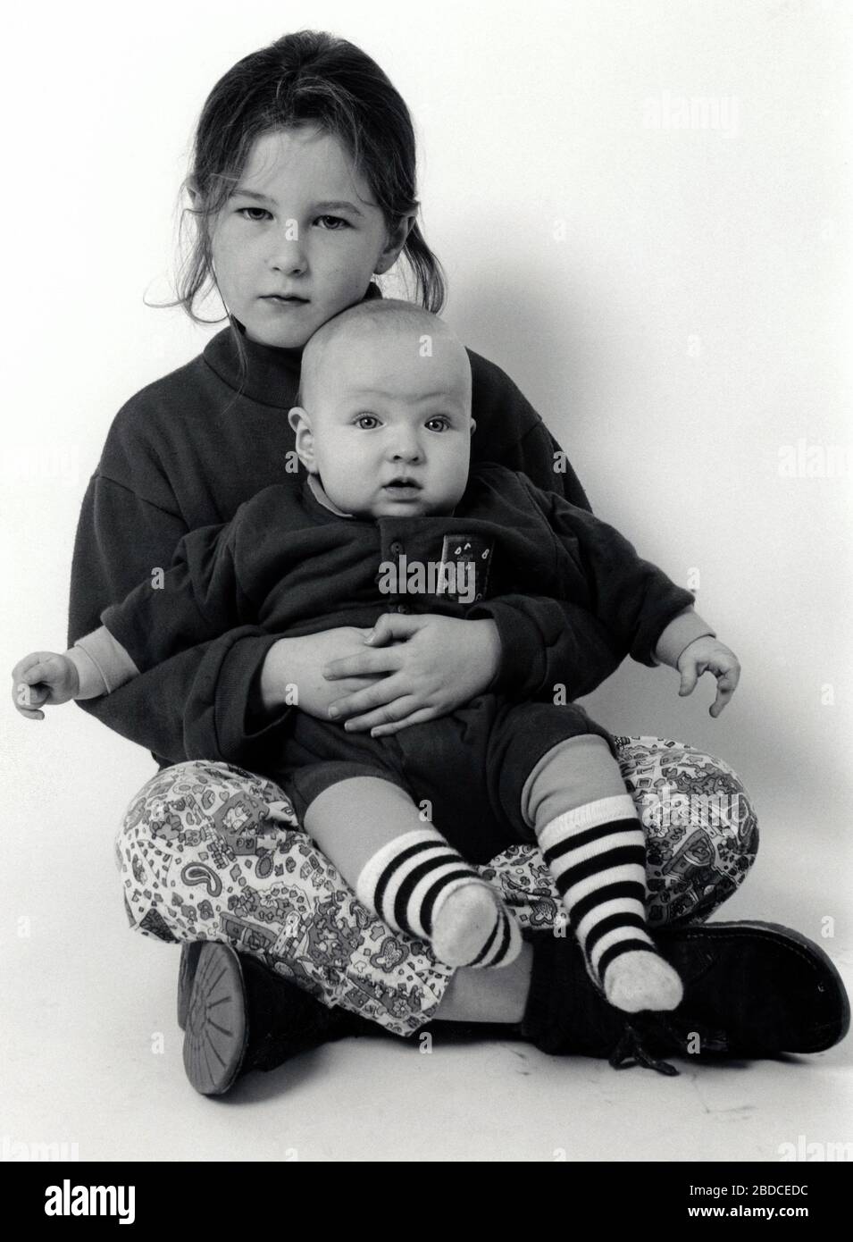 Vintage 1990s family portrait hi-res stock photography and images - Alamy