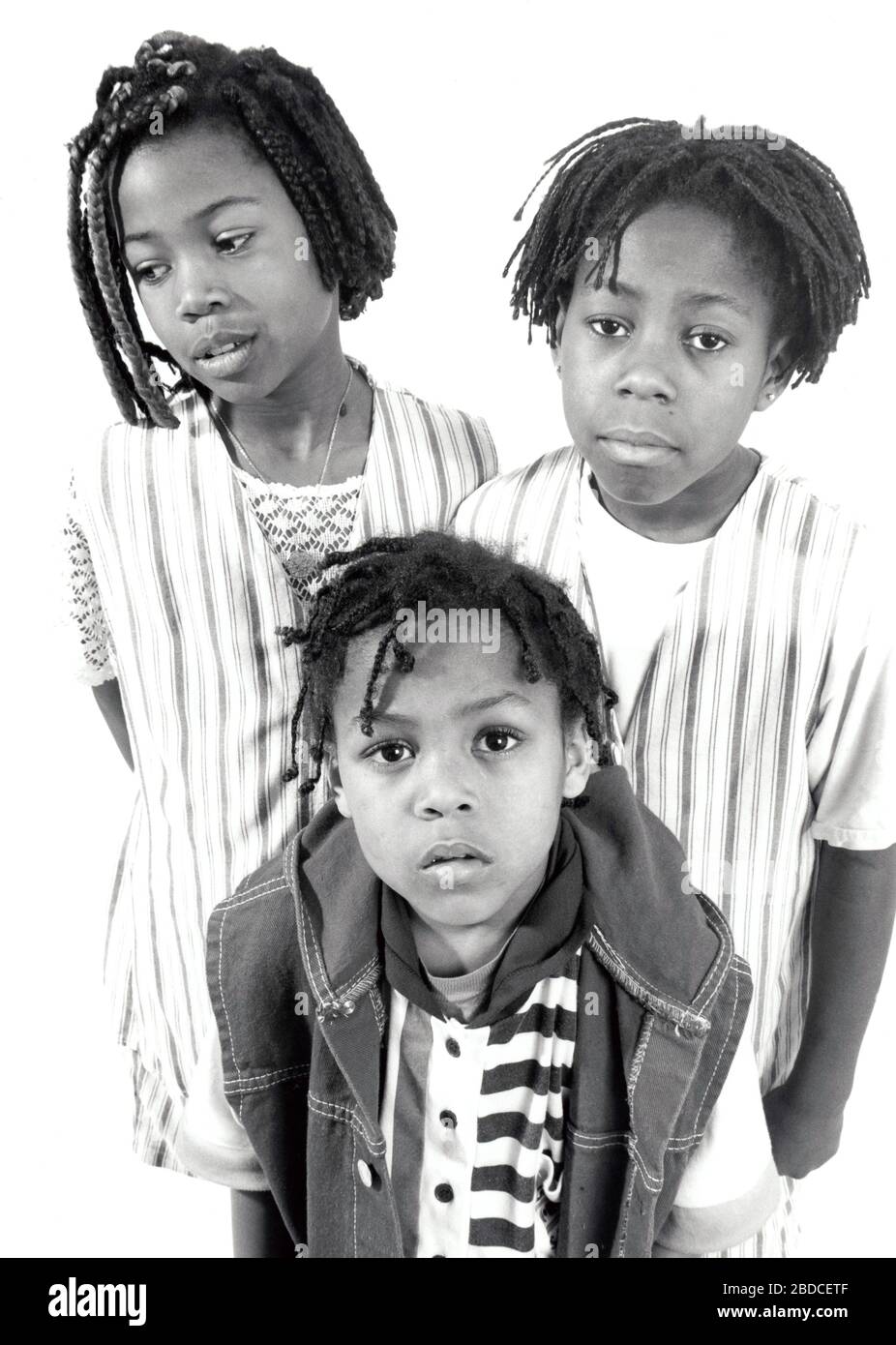 Group of children UK 1990s Stock Photo - Alamy