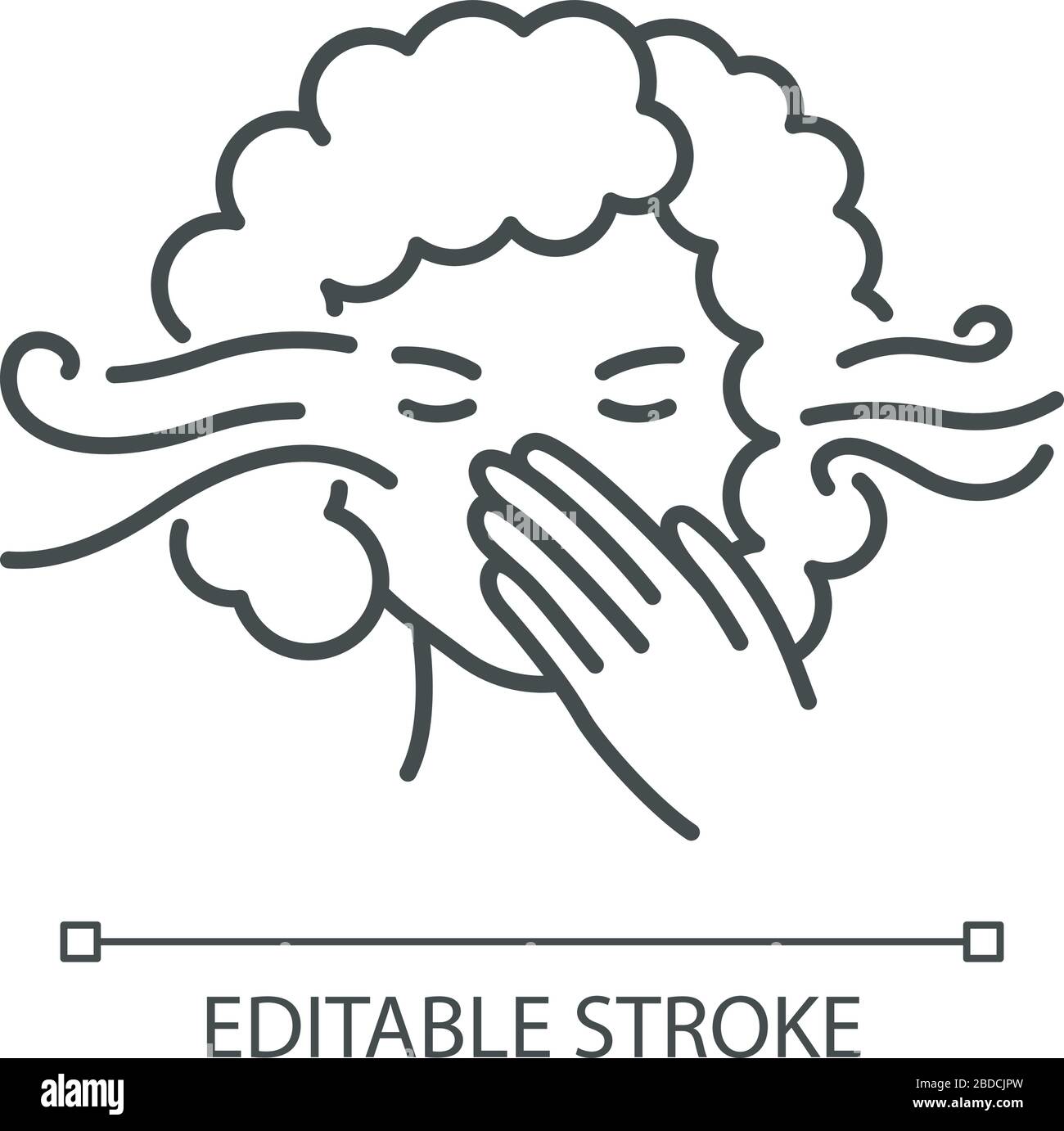 Smell sensitivity icon Cut Out Stock Images & Pictures - Alamy