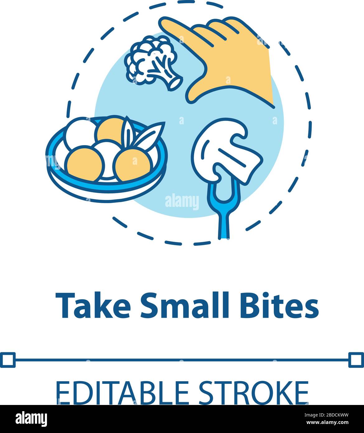Small food portions Stock Vector Images - Alamy