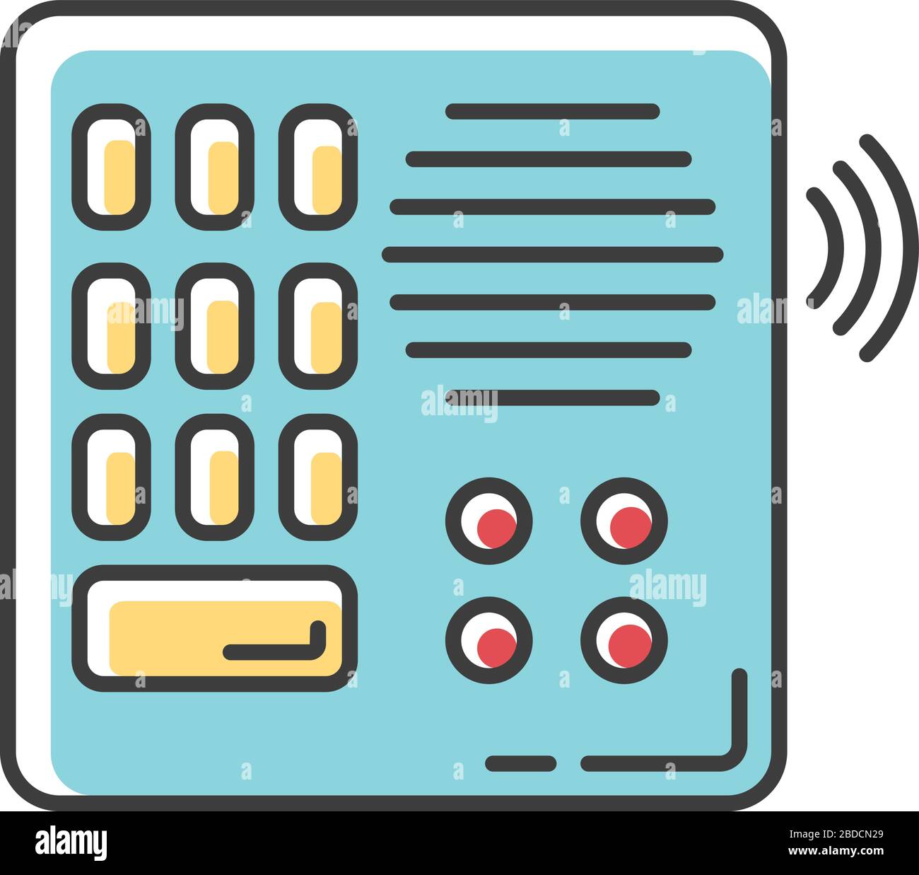Intercom apartment intercom buzzer Stock Vector Images - Alamy