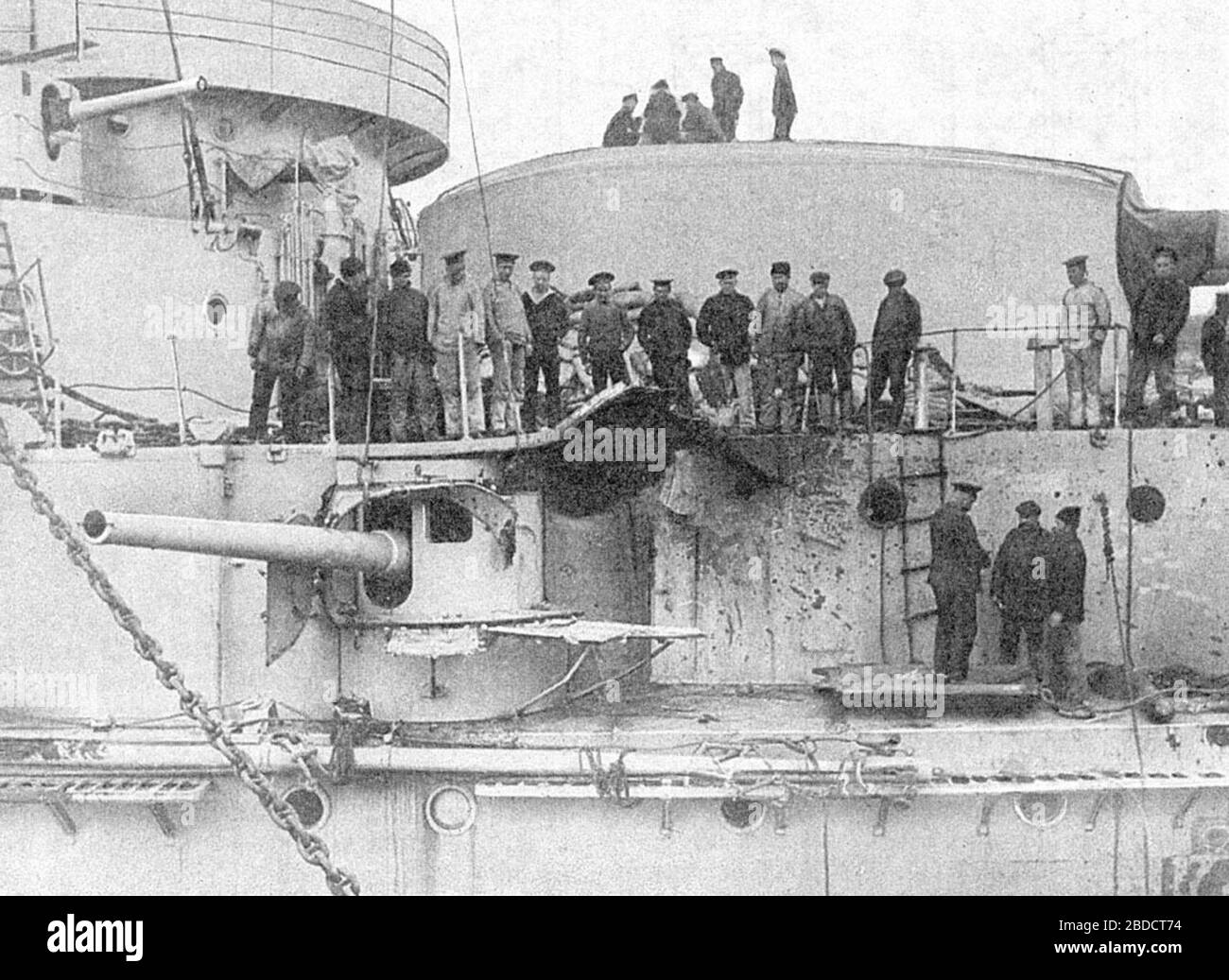 Damaged battleship hi-res stock photography and images - Alamy