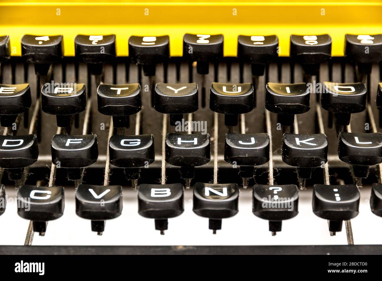 Close up of a Vintage typewriter keyboard, macro shot Stock Photo - Alamy
