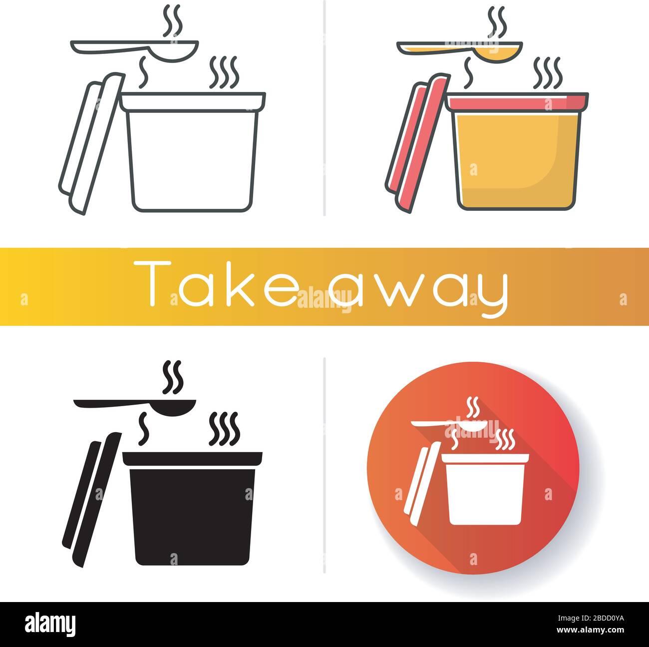 Carry out food sign Stock Vector Images - Alamy