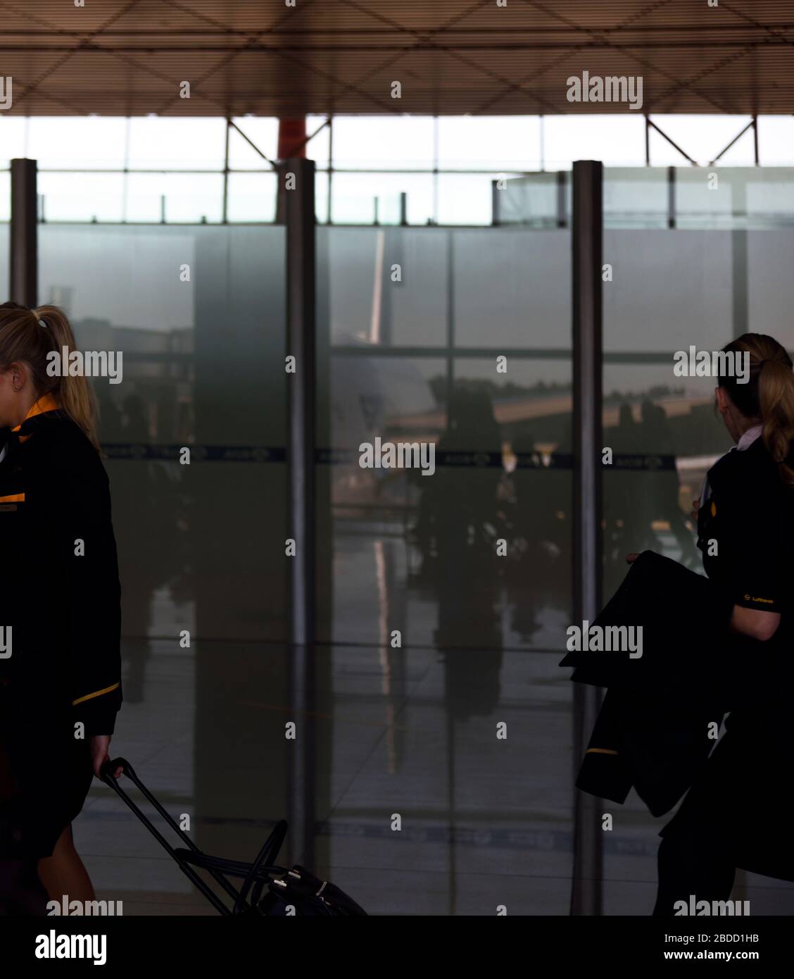 Lufthansa cabin crew Beijing Airport China Stock Photo - Alamy