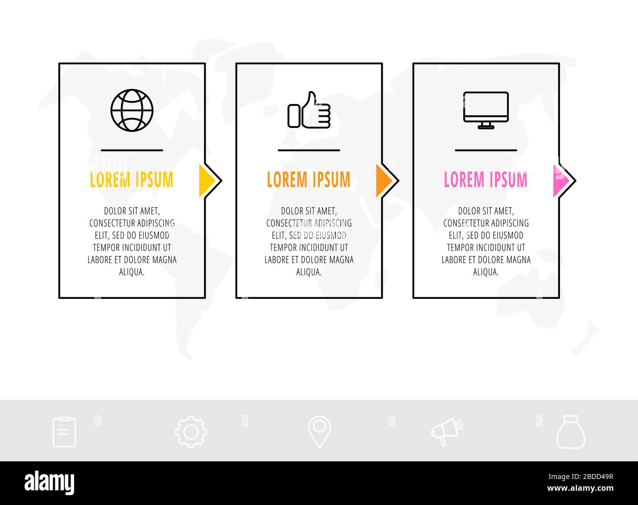 Timeline creative design linear infographics template. Business vector ...
