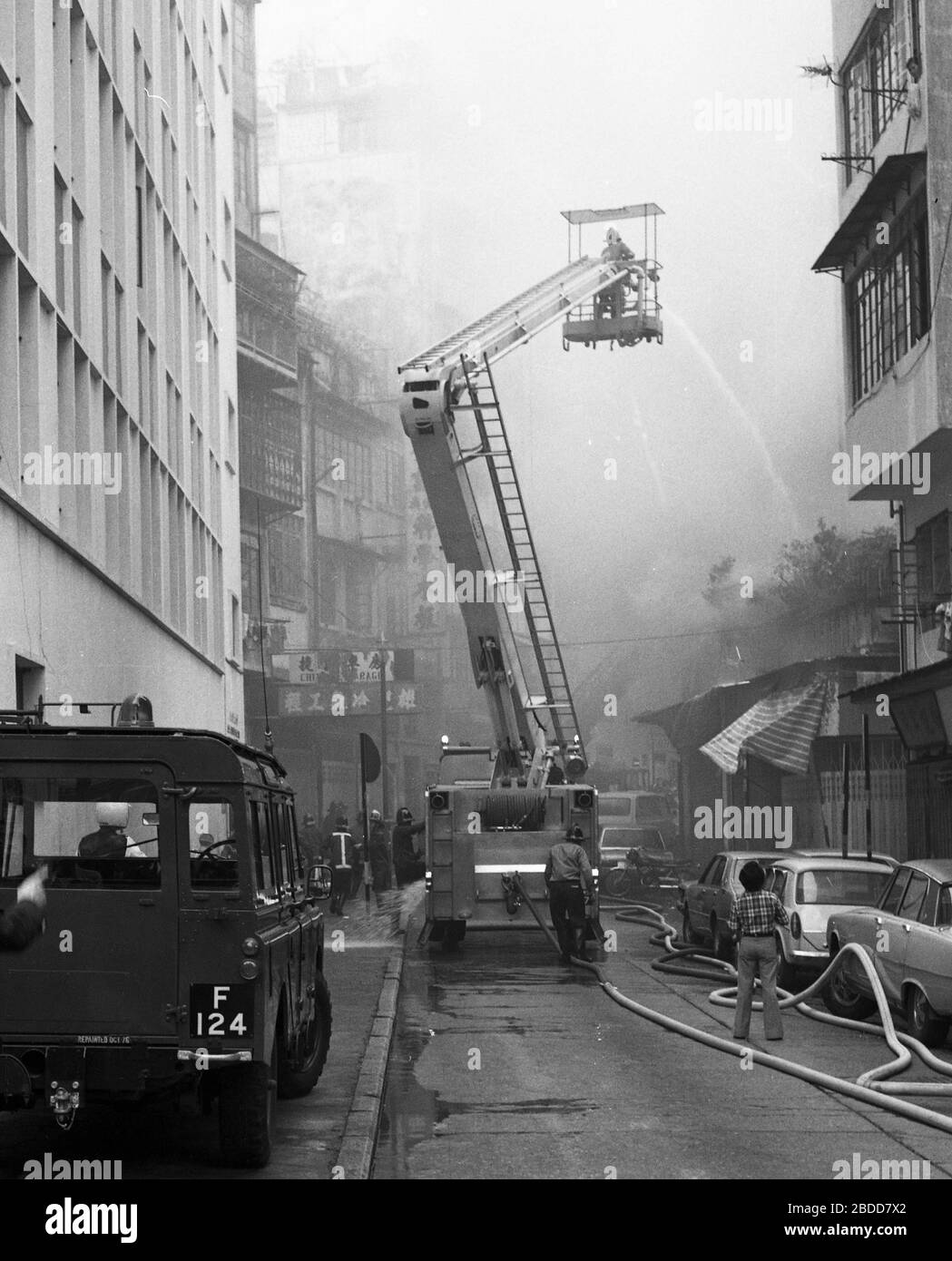 Fire engine hong kong Black and White Stock Photos & Images - Alamy