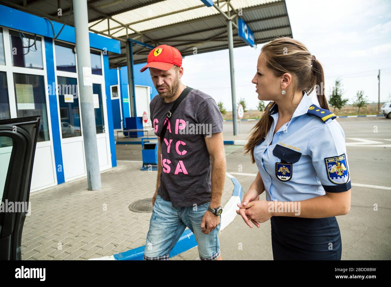 30.08.2016, , , Moldova - Moldovan-Ukrainian border crossing point ...