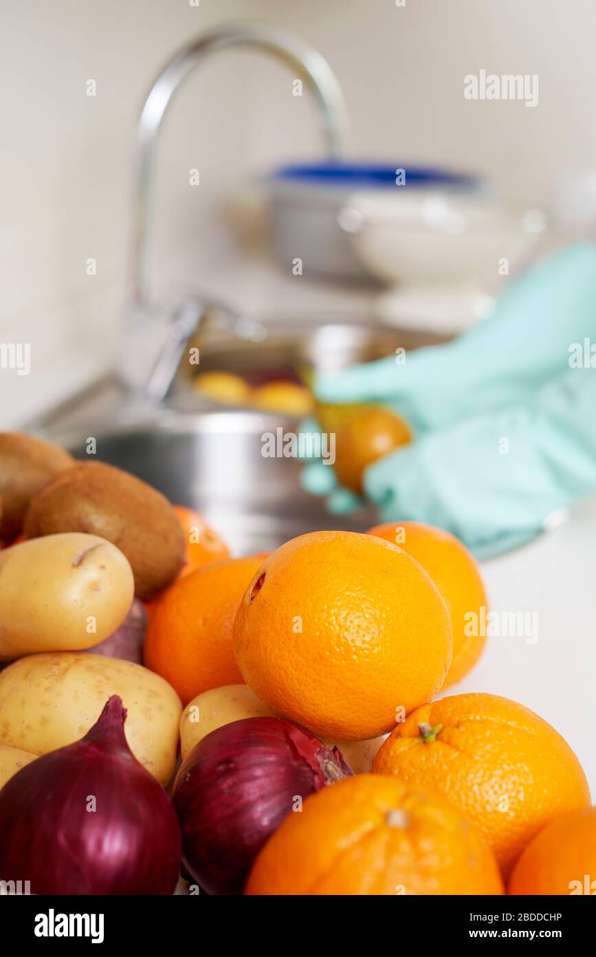 Bacteria germs on vegetables hi-res stock photography and images - Alamy