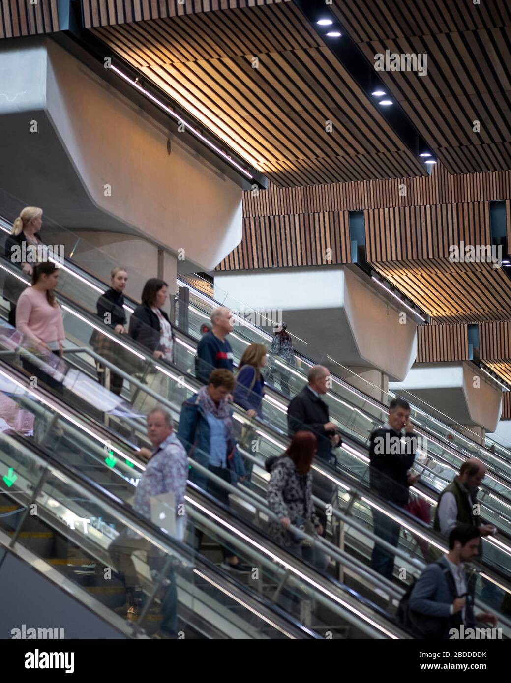 Escalator leading to / from platforms. London Bridge Station, London ...