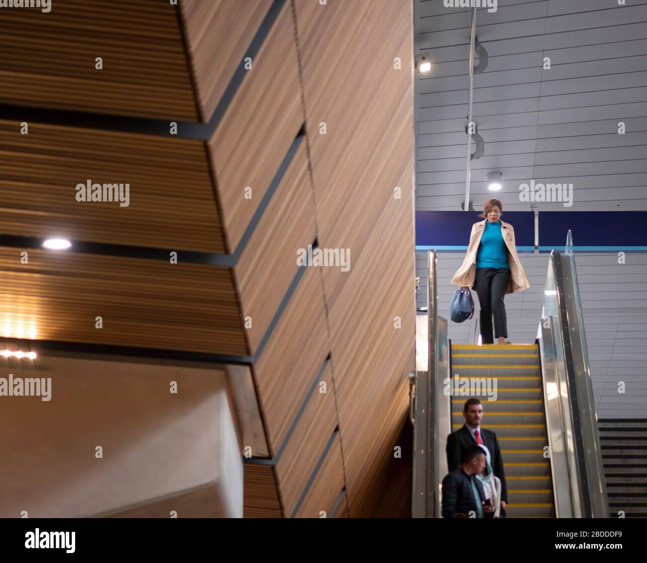 Escalator leading to / from platforms. London Bridge Station, London ...