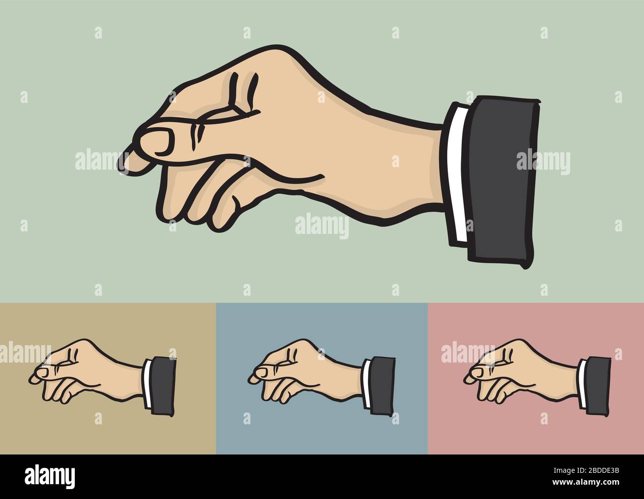 Hand fingers curled Stock Vector Images - Alamy