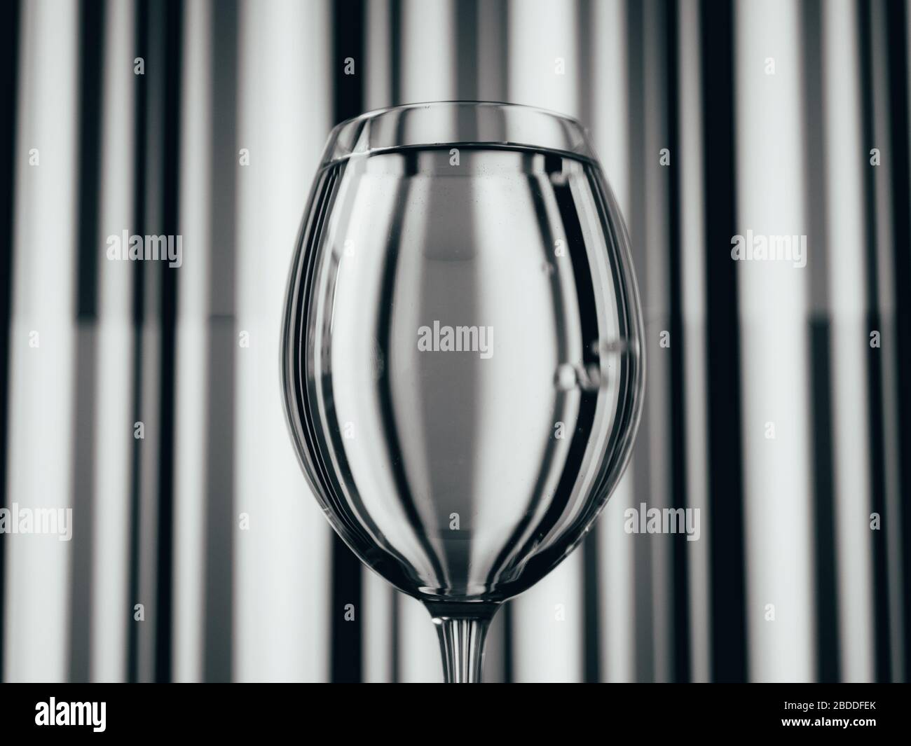 refraction through the wine glass Stock Photo - Alamy