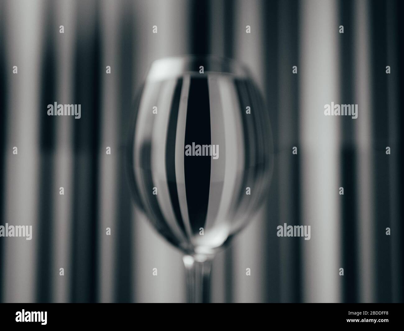 refraction through the wine glass Stock Photo - Alamy
