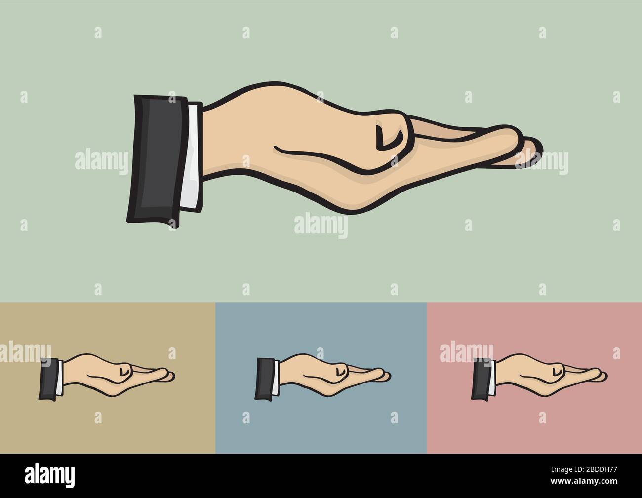 Plam up Stock Vector Images - Alamy