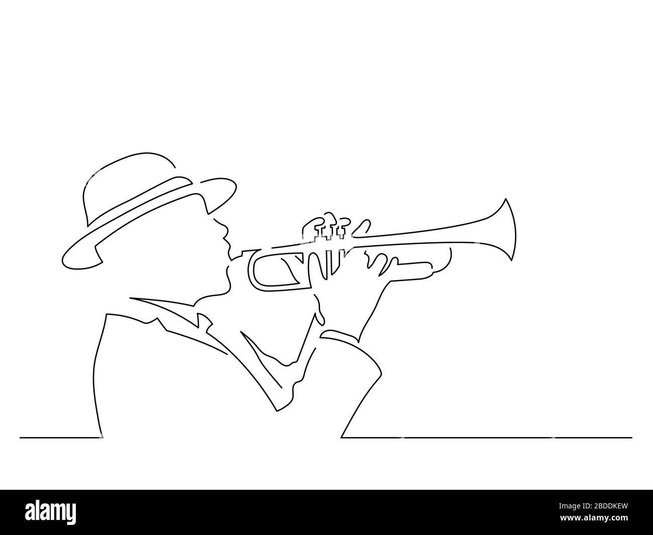 Music isolated line drawing, vector illustration design Stock Vector ...