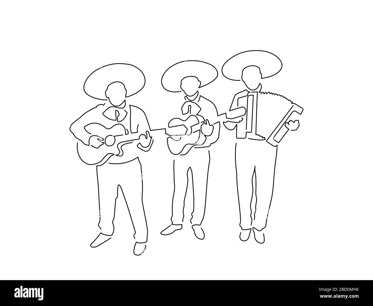 Music isolated line drawing, vector illustration design Stock Vector ...