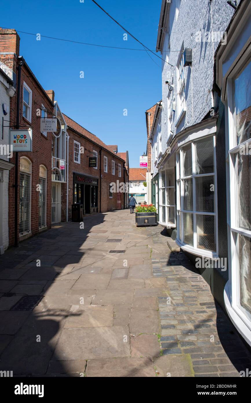 Chain Lane in Newark on Trent, captured during the Covid-19 Lockdown ...