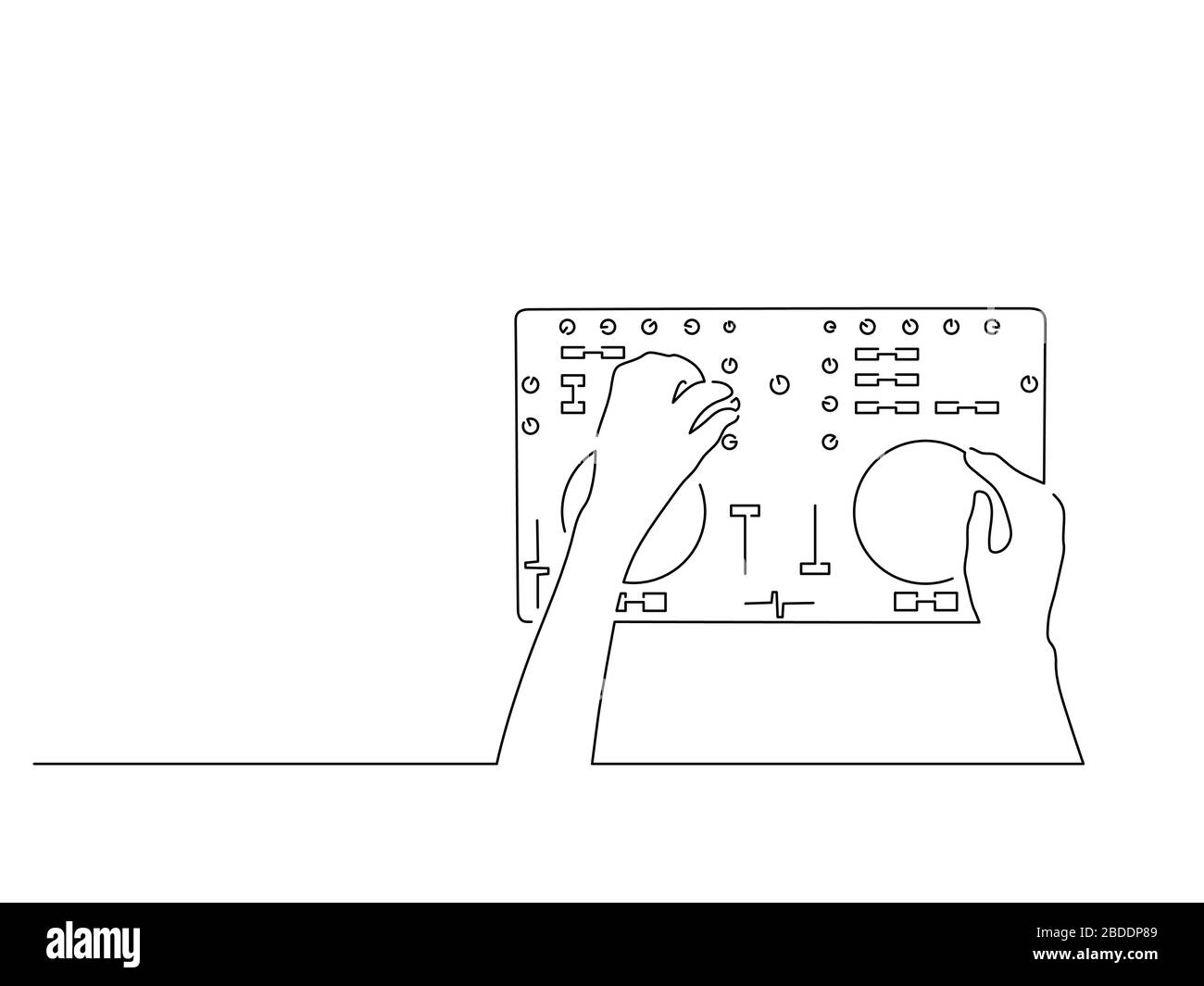 Music isolated line drawing, vector illustration design Stock Vector ...