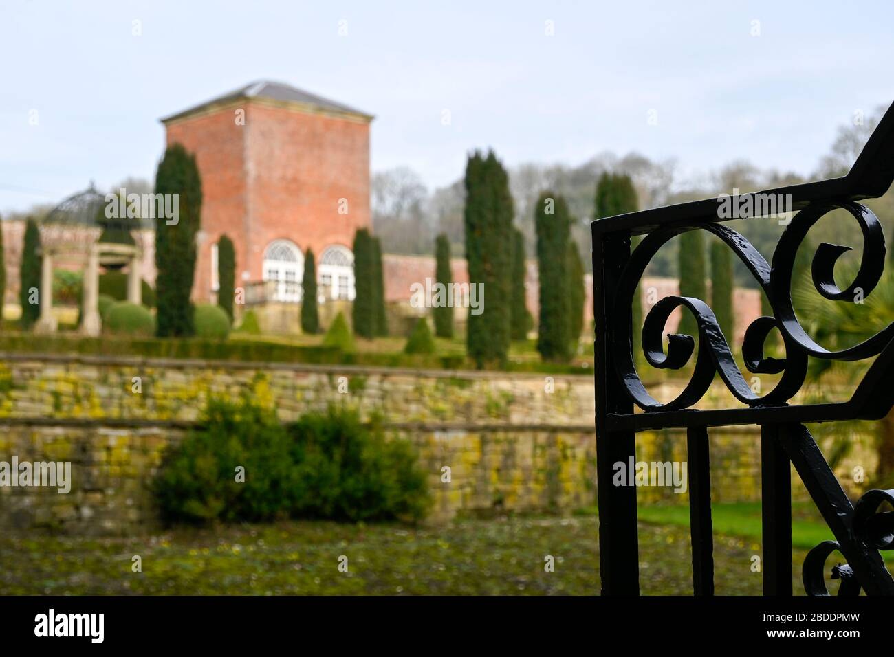 Hopton hall is an 18th century country house at hopton hi-res stock ...