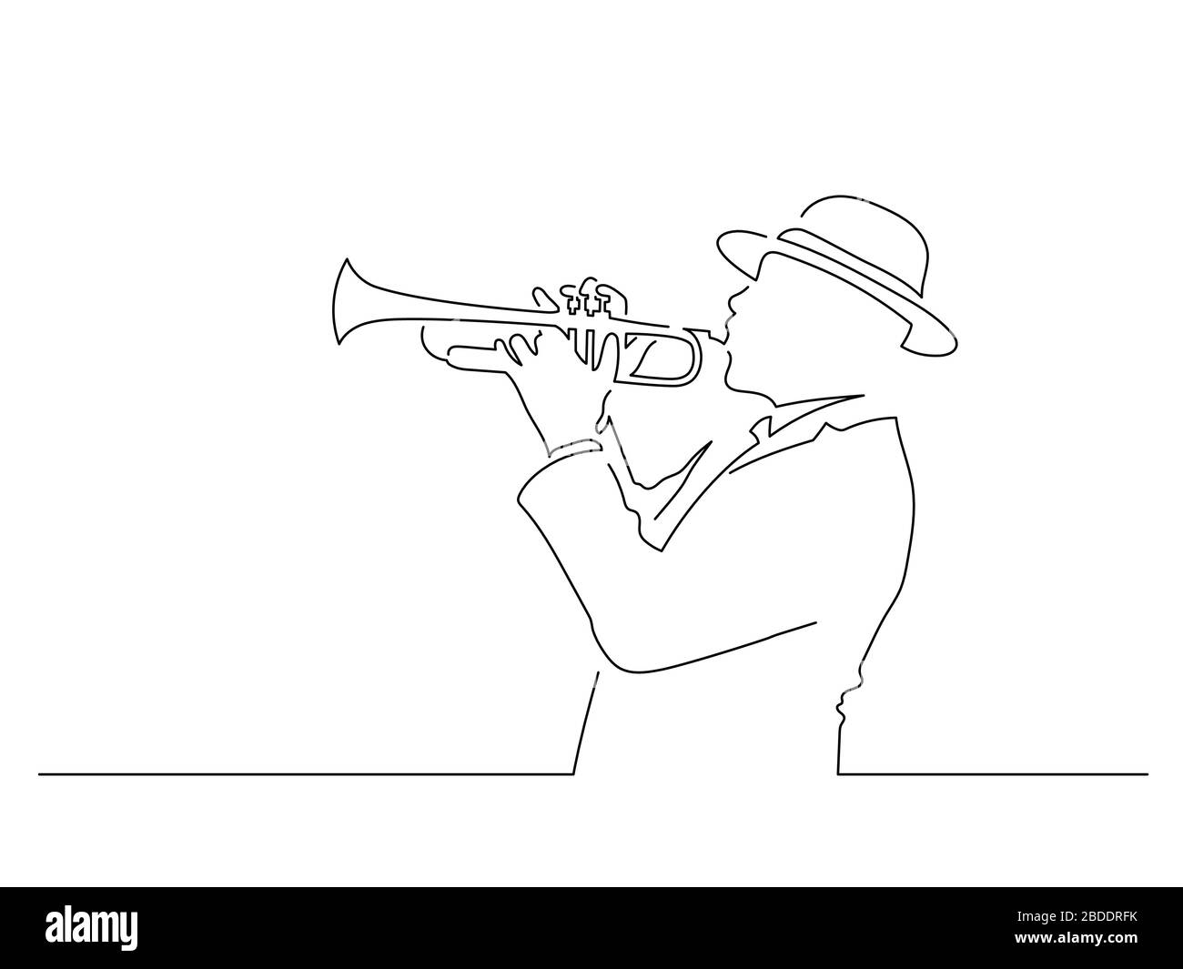 Music isolated line drawing, vector illustration design Stock Vector ...