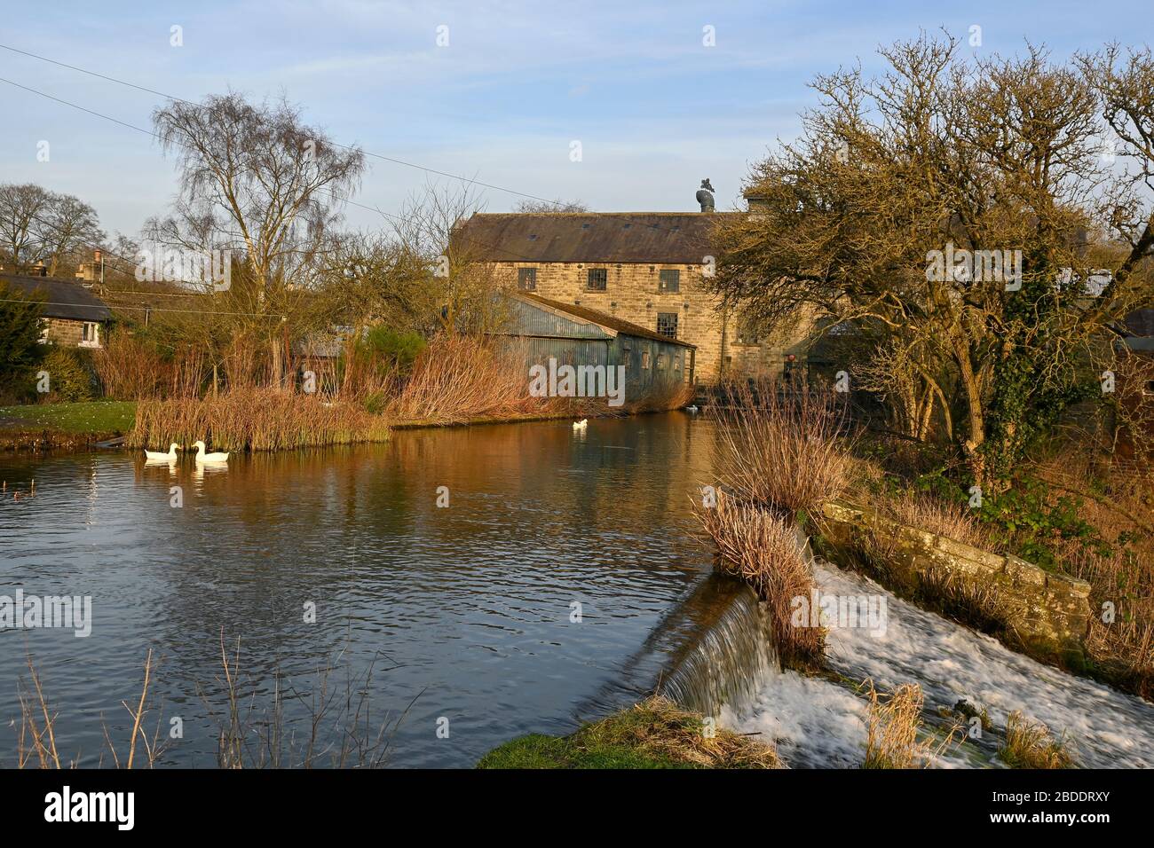 Caudwell’s Mill at Rowsley Derbyshire England Stock Photo - Alamy