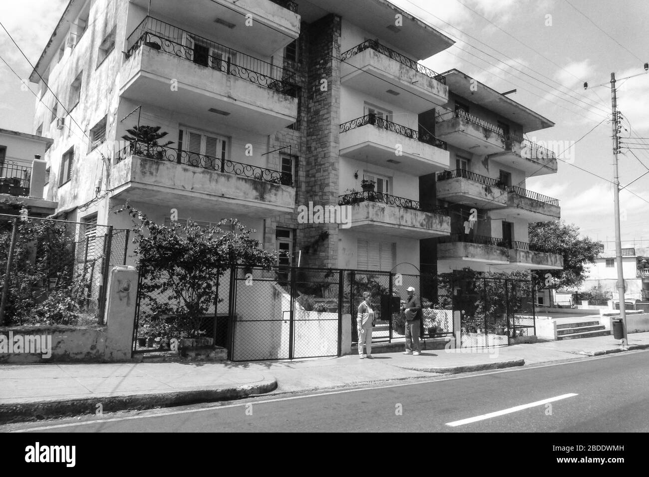 apartment building buildings Flats in Havana Cuba high rise slum type ...