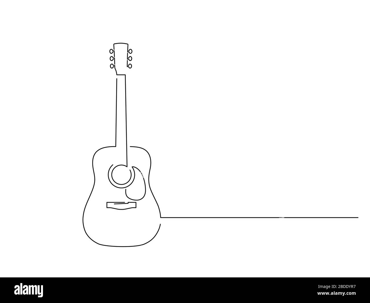 Guitar Outline Drawing