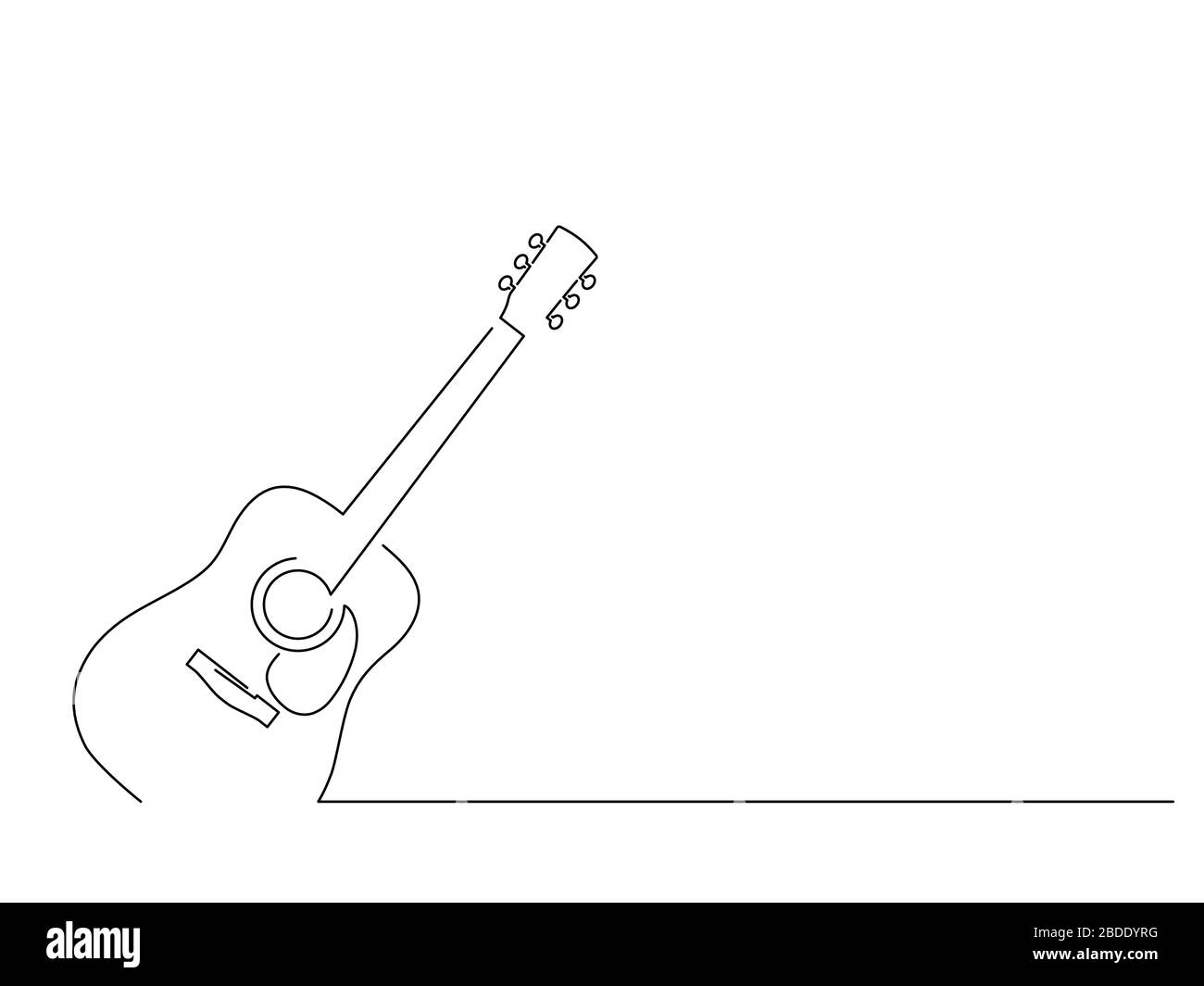 Guitar Outline Drawing
