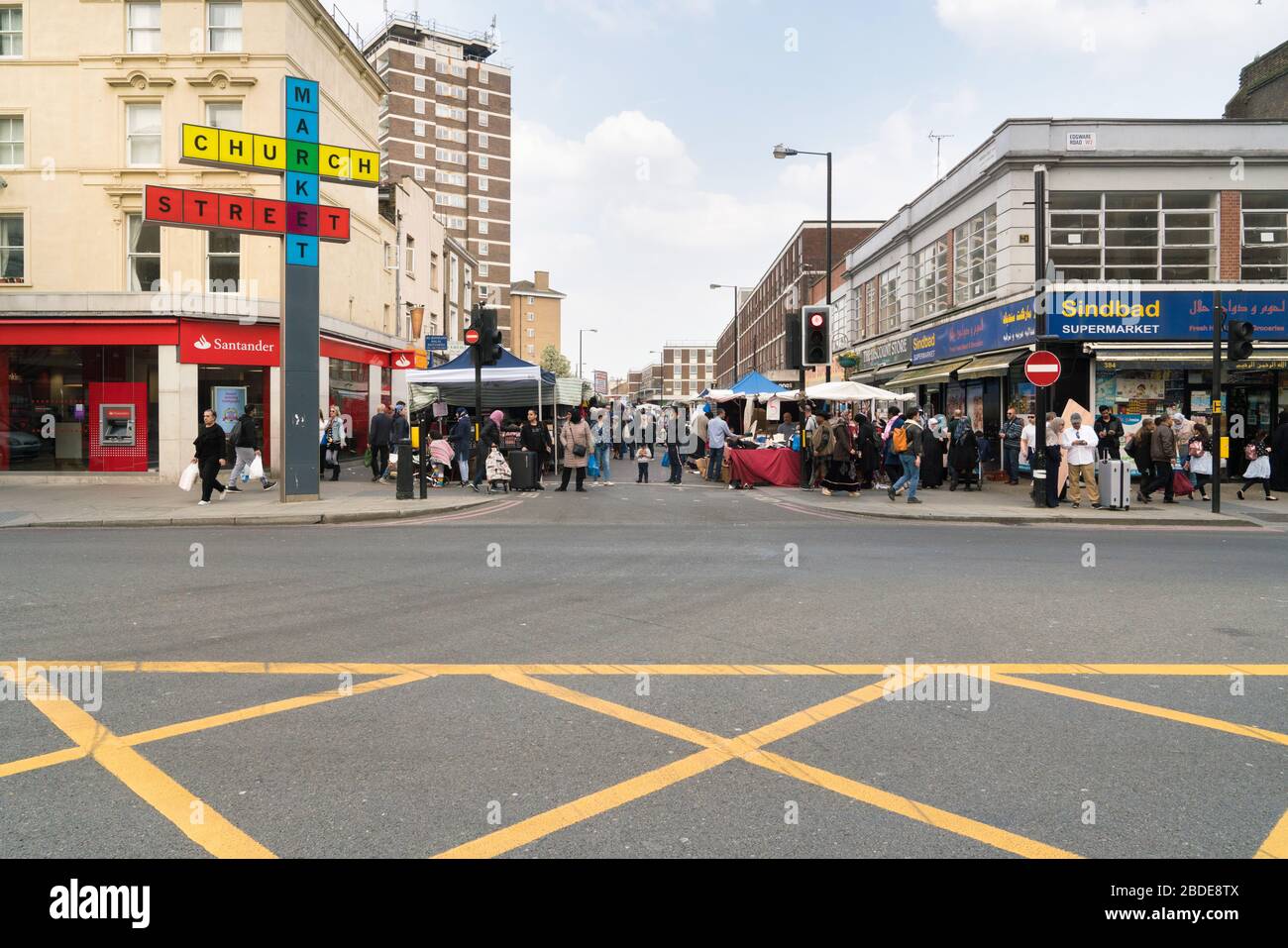 Church Street Market, Westminster, Edgeware road Stock Photo - Alamy