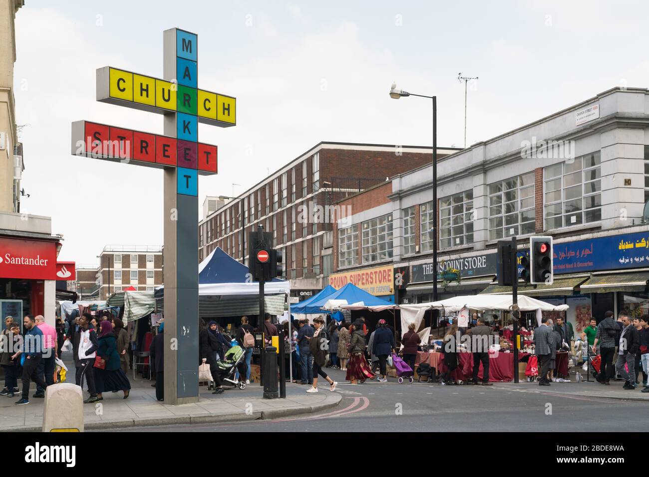 Church Street Market, Westminster, Edgeware road Stock Photo - Alamy