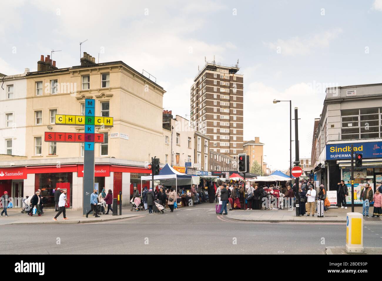 Church Street Market, Westminster, Edgeware road Stock Photo - Alamy