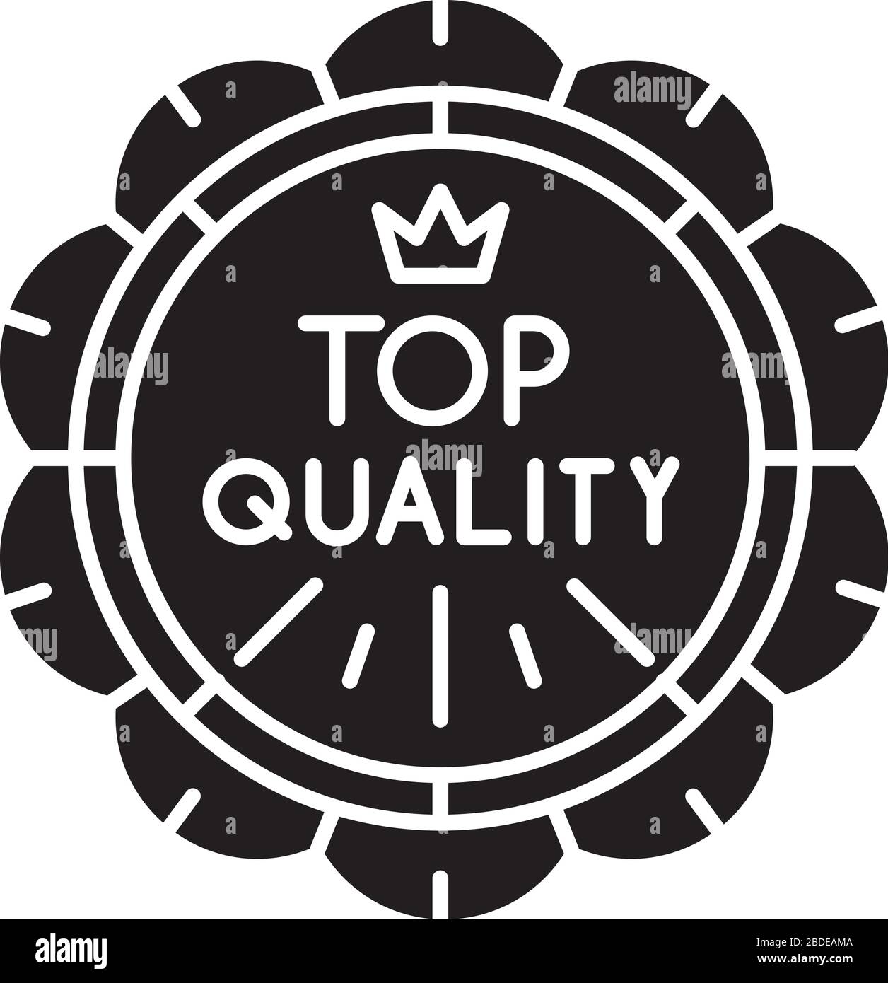 Top quality black glyph icon. Premium goods, luxurious products emblem ...