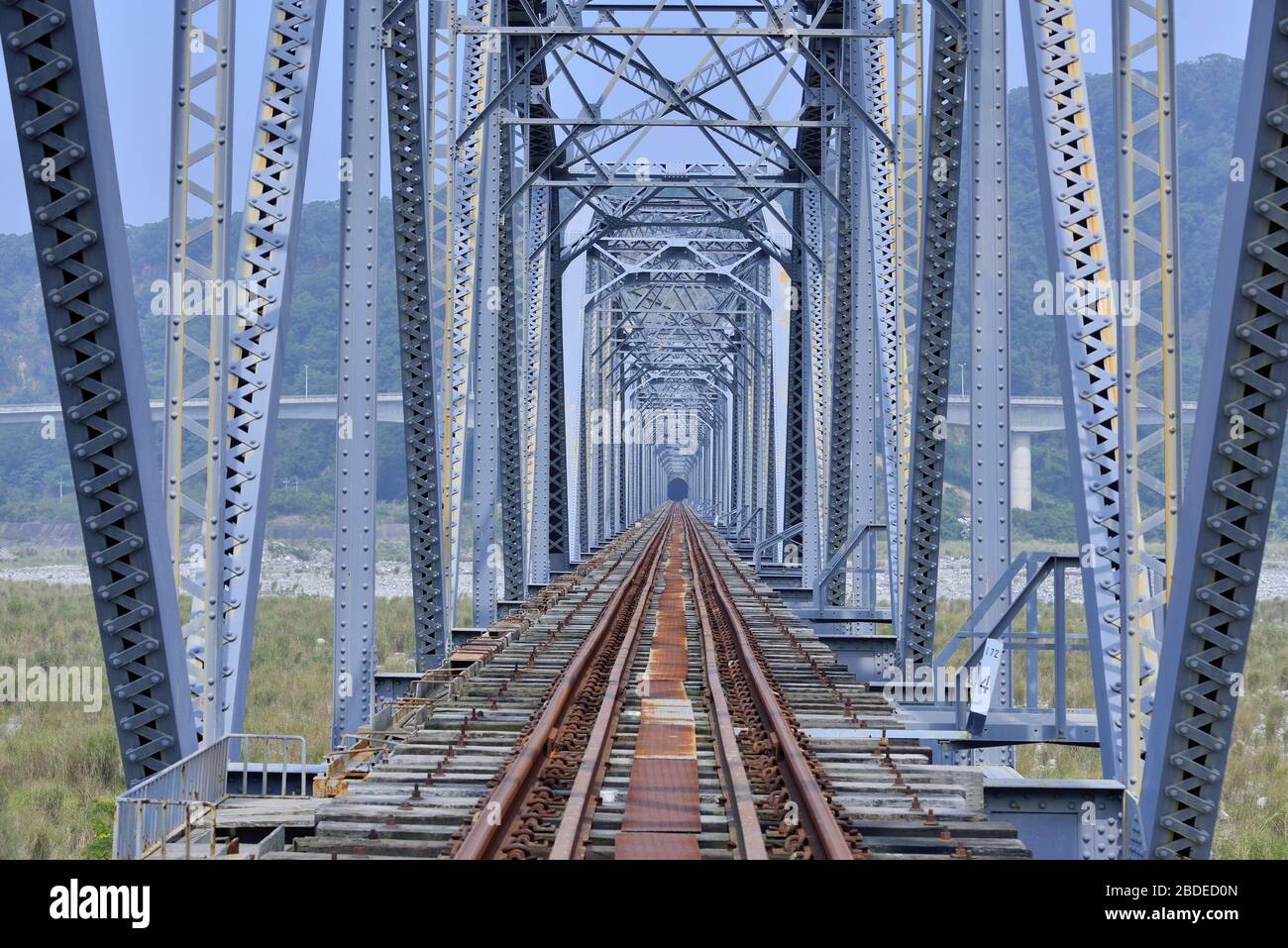 Dajia River Steel Bridge Taiwan Stock Photo - Alamy