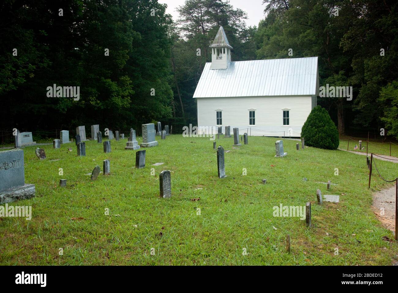 Old Church and graveyard Stock Photo - Alamy
