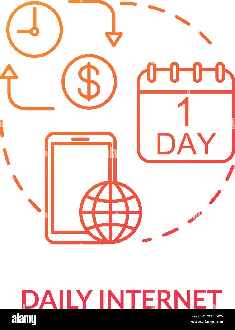 Per day Stock Vector Images - Alamy