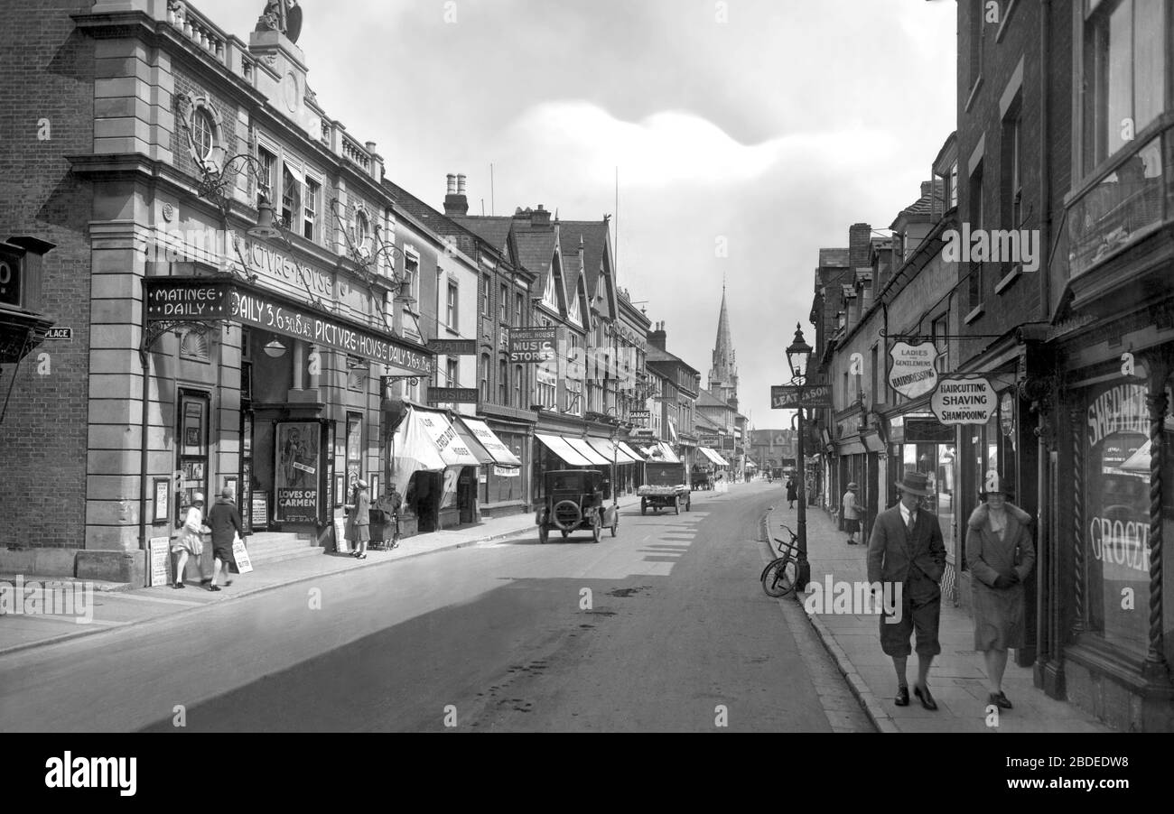 Salisbury, Fisherton Street 1928 Stock Photo - Alamy