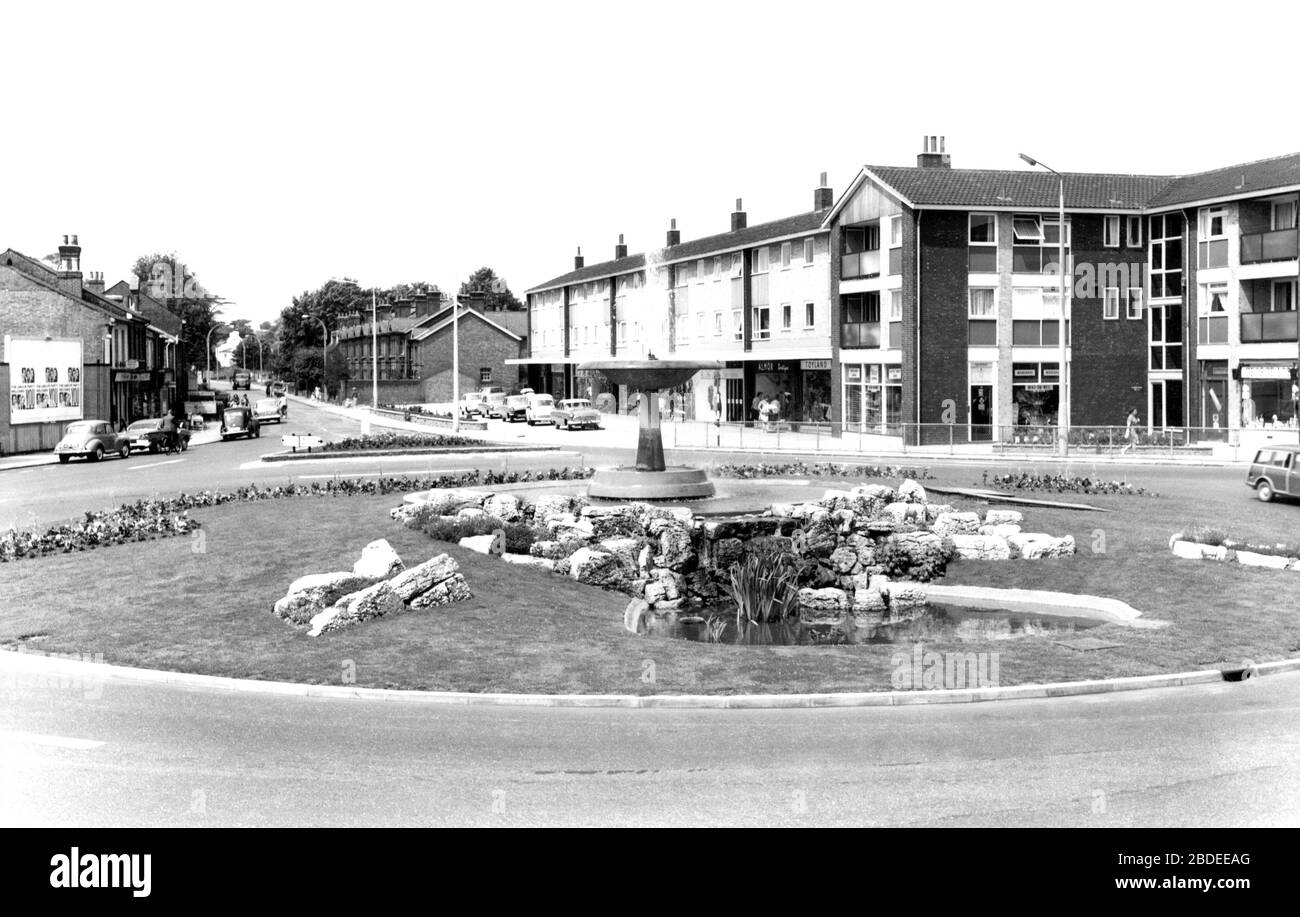 Cheshunt, the Roundabout c1960 Stock Photo - Alamy