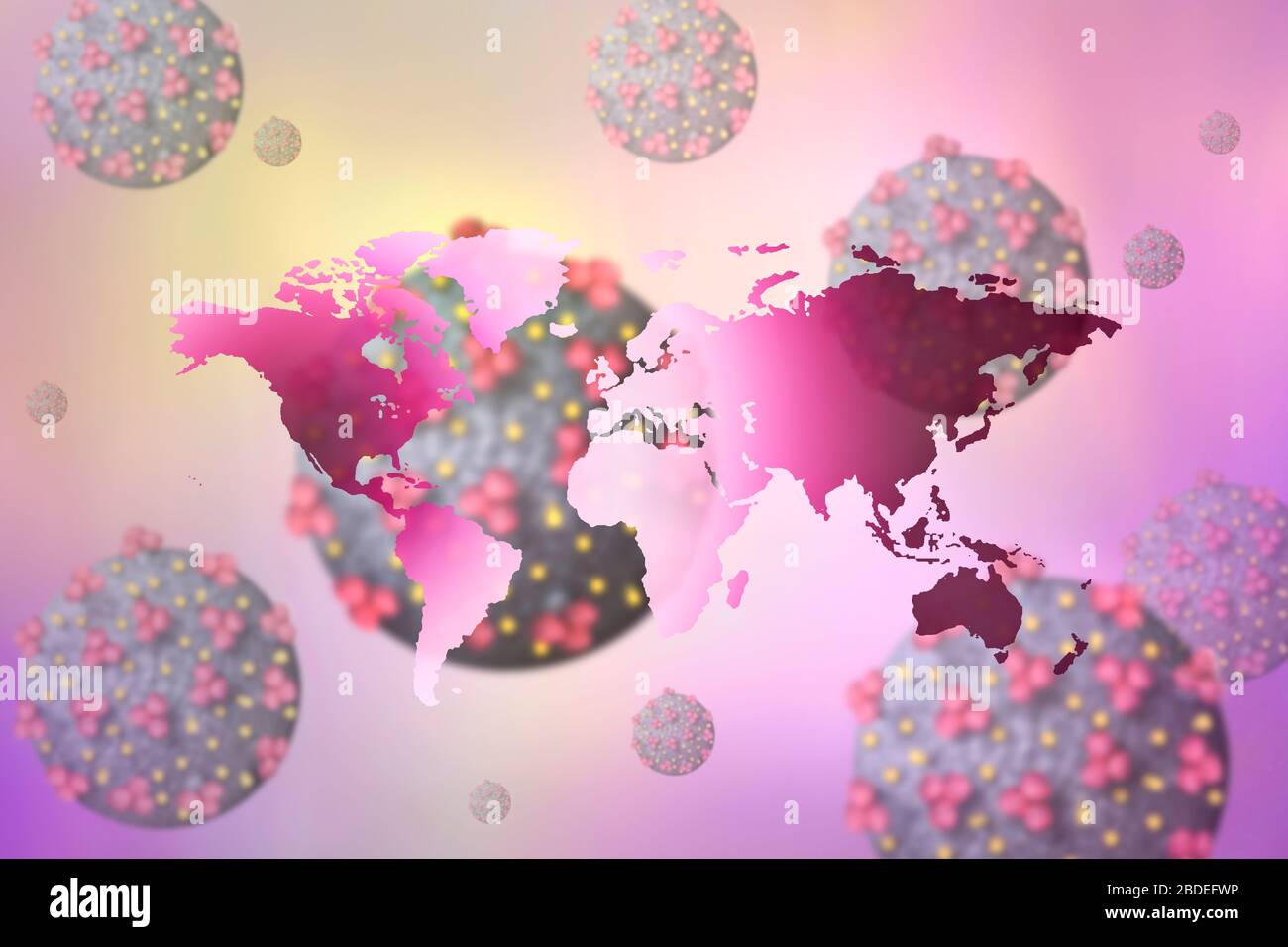 Virus spreading map hi-res stock photography and images - Alamy