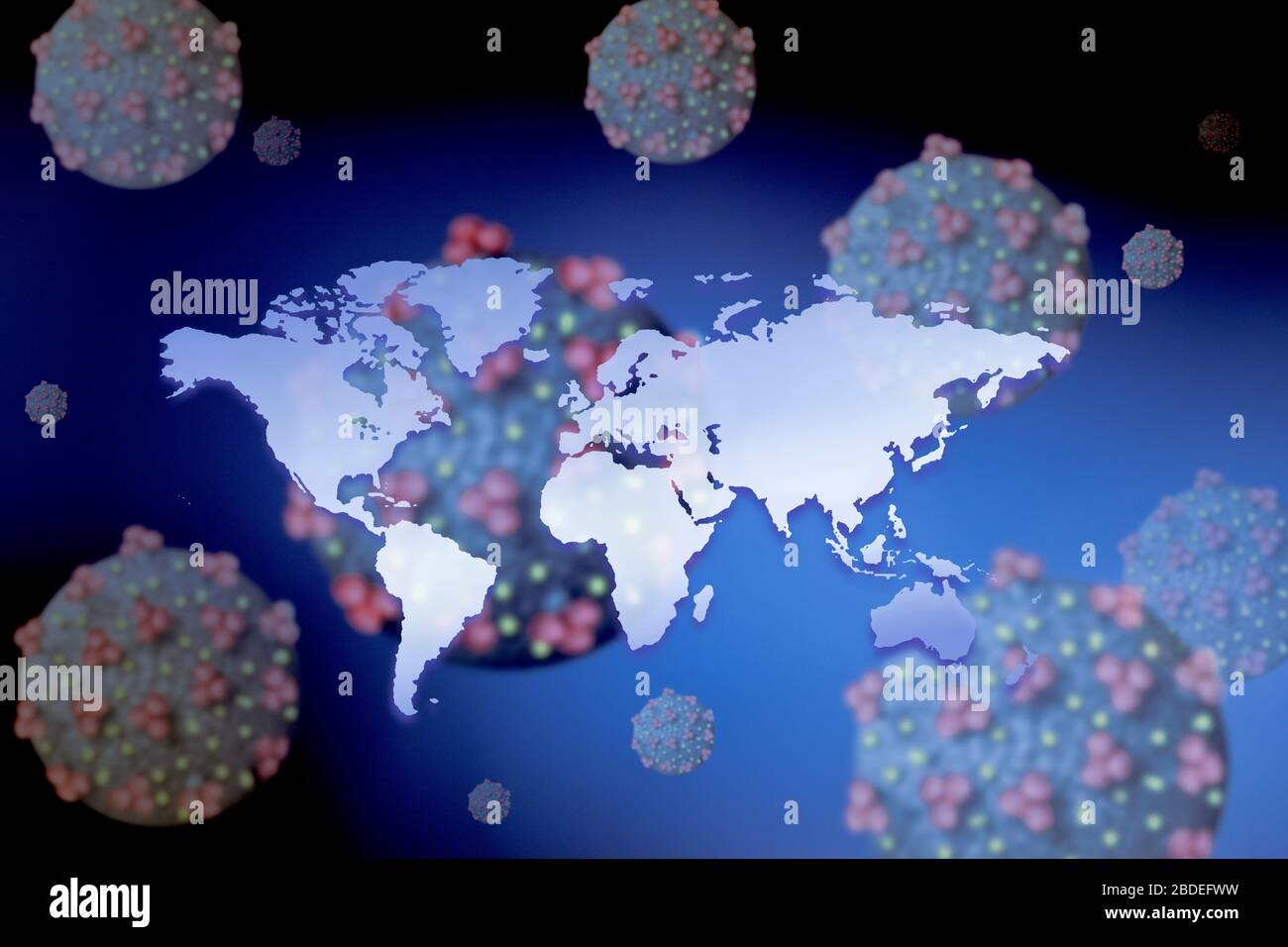 Virus spreading map hi-res stock photography and images - Alamy