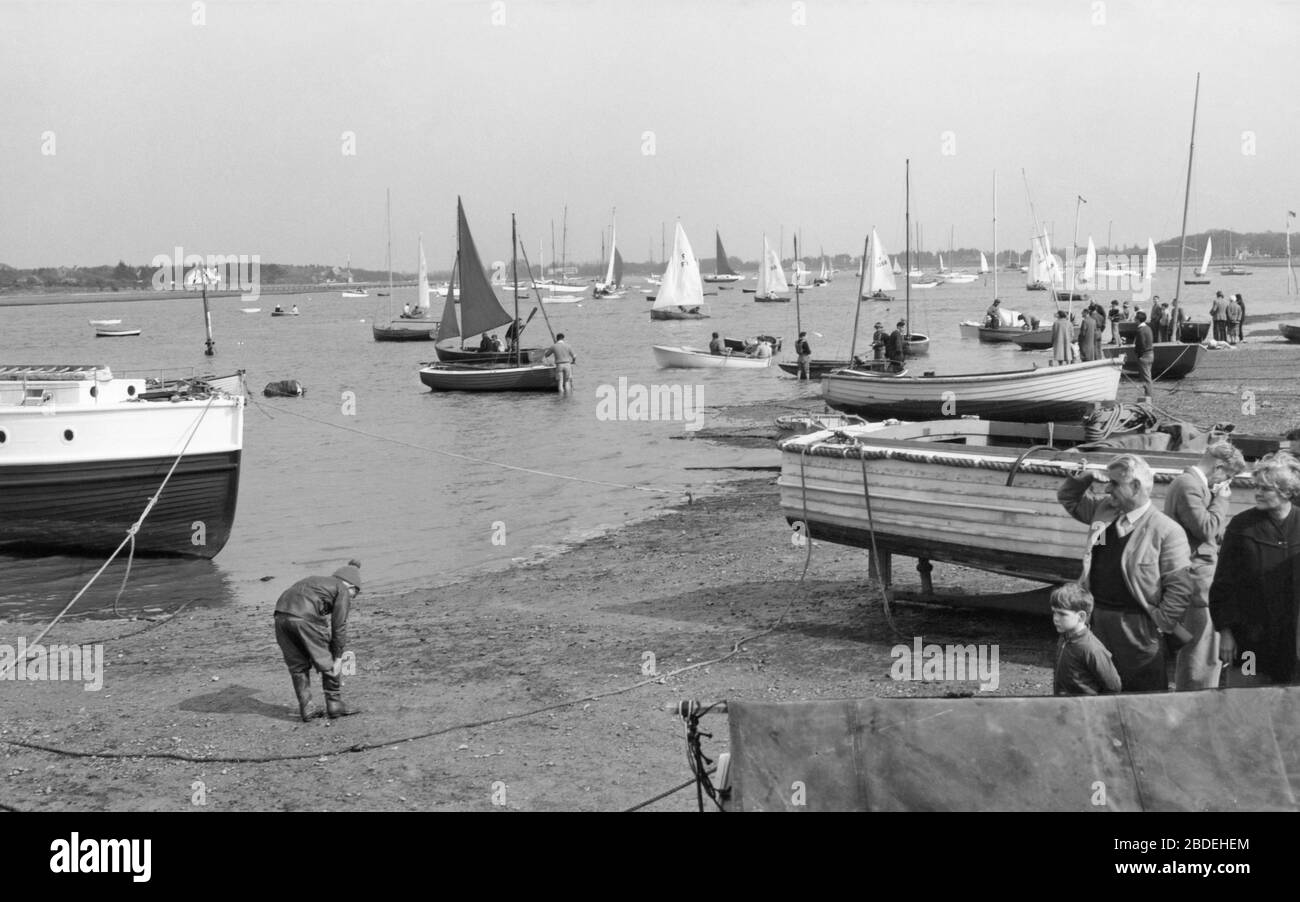 Itchenor, Yachts on the Water c1965 Stock Photo - Alamy