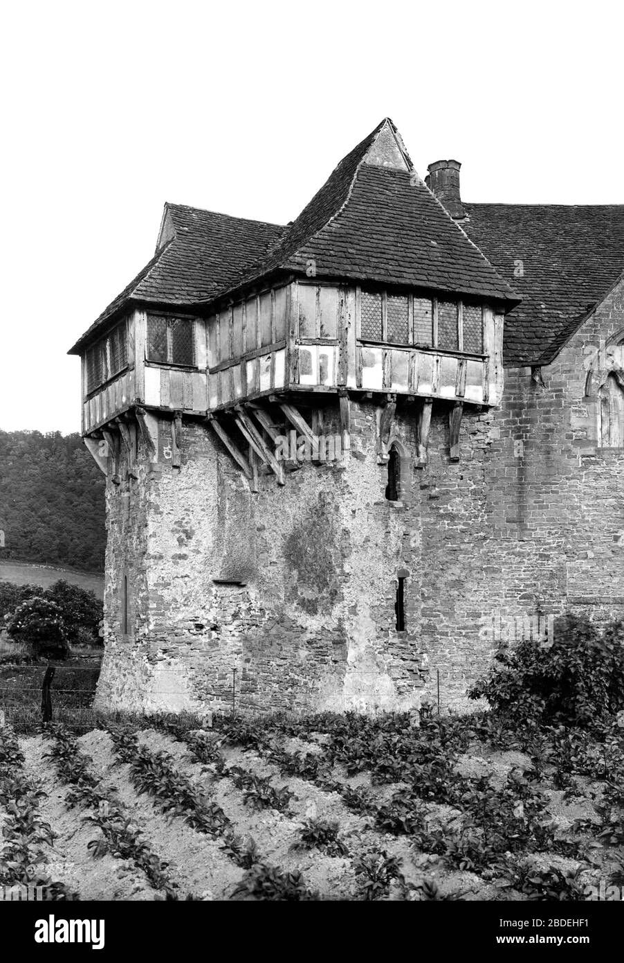 Stokesay, Priests Tower 1910 Stock Photo - Alamy